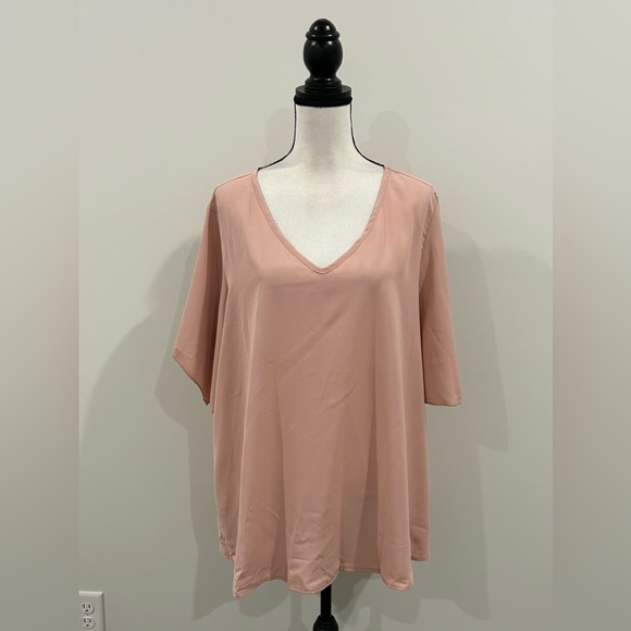 SHEIN | Tops | Shein Dusty Rose Blouse | Poshmark